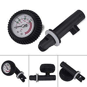 VGEBY Raft Pressure Gauge, Air Pressure Gauge 0-5.08 PSI Barometer for Kayaking Inflatable Boat Board Raft Inflatable Boat Pressure Gauge Air Presskayak