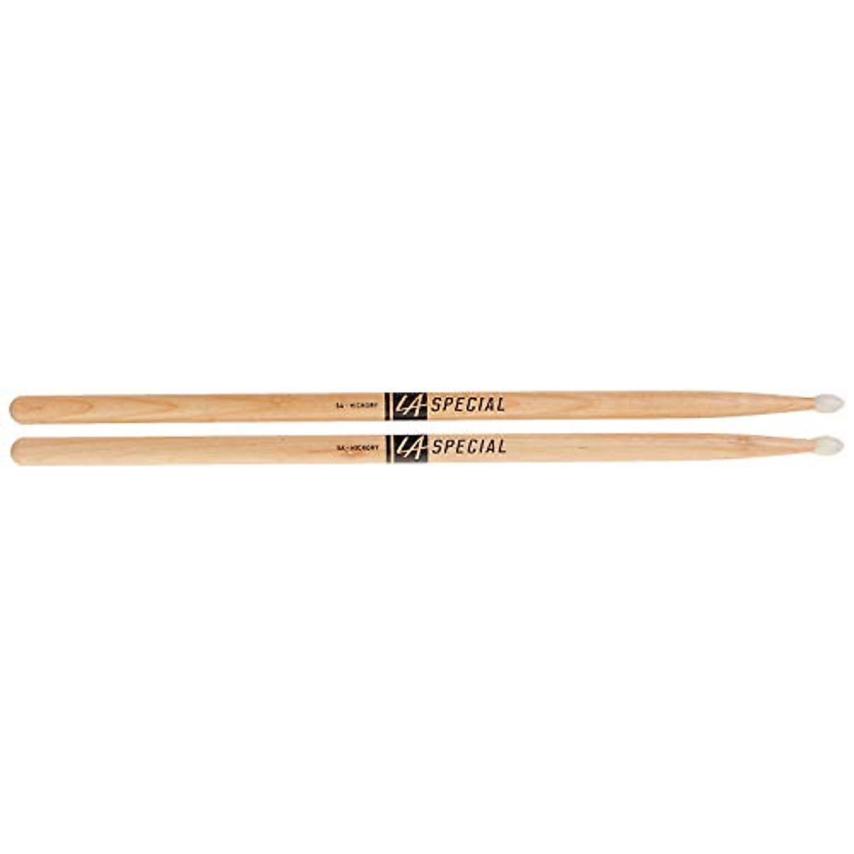 promark LA Specials - 5A Drumsticks - Drum Sticks Set for Acoustic Drums or Electronic Drums - Oval Nylon Tip - Hickory Drum Sticks - Consistent Weight and Pitch - Made in the USA - 3 Pairs