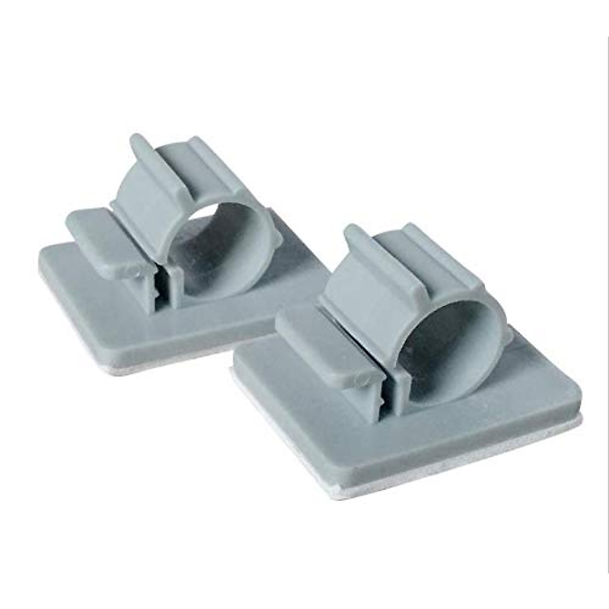 PureSec Adhesive RO Tubing holder 1/4 inch RO Tubing Mounting Clips Cable Management Wire Clamps（Pack of 10) (10, 1/4 inch tubing O.D. use)