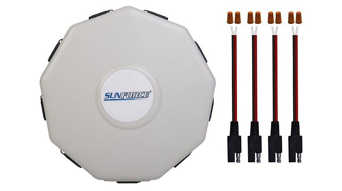 Sunforce 8-in-1 Solar Panel Hub for Efficient Power Combining