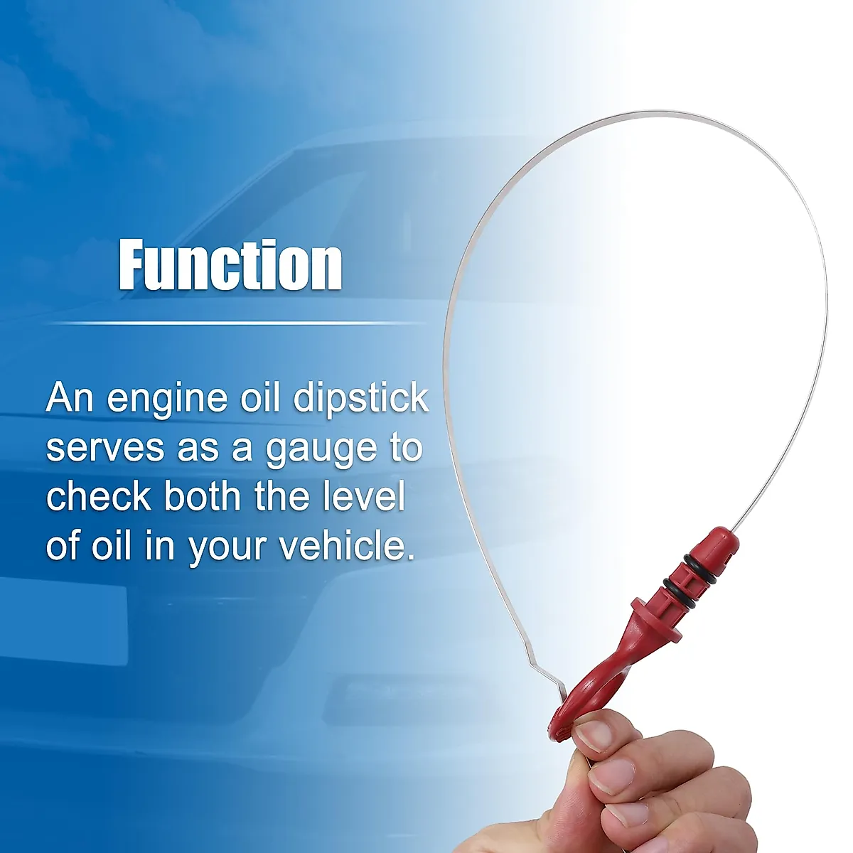 uxcell Engine Oil Level Indicator Dipstick for Volvo S60 2001-2009 for Volvo S80 2001-2006 for Volvo XC90 2003-2014 for Volvo XC90 2016-2022 No.8699543