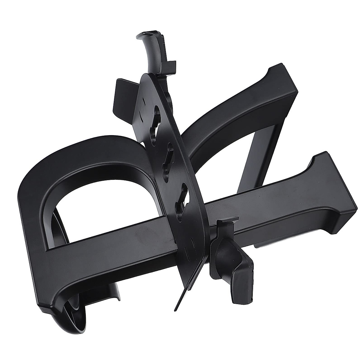 CHICIRIS VR Headset Stand and Controller Holder, Portable VR Headset Stand Compatible Easy to Install with a Stable Base for Rift S for Vive for Quest 2(Black)