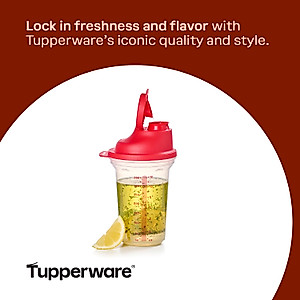 Tupperware All-In-One Prep Shaker Bottle with Measurements and Airtight and Leak-Proof Lid - Dishwasher Safe & BPA Free