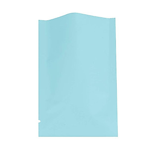 QQ Studio Matte Blue SlickSeal™ Open Top Pouches for Beauty Samples and Products (200, 5x8cm (2x3"))