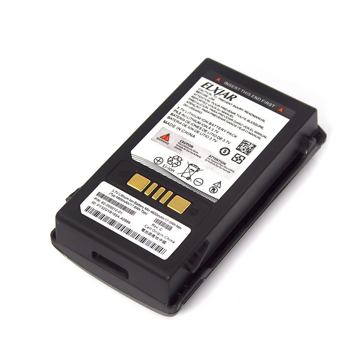 hflexgrad (2-Pack) 3.7V 4800mAh Replacement Battery for Motorola/Zebra MC3200 MC32N0 MC32N0-S Scanner Series, Compatible with BTRY-MC32-52MA-10, 82-000012-01