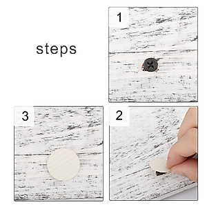 SAVITA 12 Sheets 648pcs 0.83in Self-Adhesive Screw Hole Cover Stickers, PVC Waterproof Wood Grain Stickers Wood Textured Cover for Desk Screw Bookshelf Furniture Wall Cabinet Repairing (12 Colors)