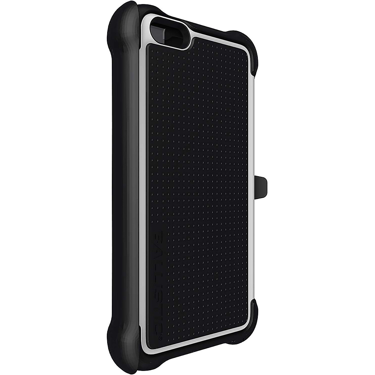 Ballistic for iPhone 6S Plus / 6 Plus Holster Case,TJ Tough Jacket Maxx, Screen Protector, Rugged and Heavy Duty Defender Cover W/Belt Clip Holder (Black/White)