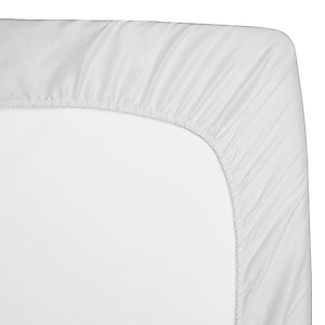 TL Care Waterproof Fitted Porta/Mini Crib Mattress Protector, Quilted Cotton and Noiseless Mini Crib Pad Cover, White, 38" x 24"