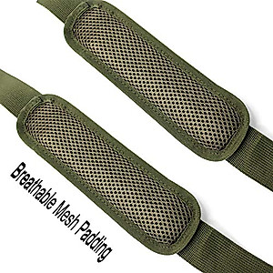 MELOTOUGH Tactical Duty Belt suspenders Police Suspenders Law Enforcement for Duty Battle Belt Suspenders with Padded Adjustable tool belt Suspenders Camo Green