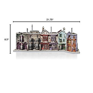 Wrebbit3D Harry Potter Diagon Alley 3D Puzzle for Teens and Adults | 450 Real Jigsaw Puzzle Pieces | Not Just an Ordinary Model Kit for Adults for Harry Potter Fans