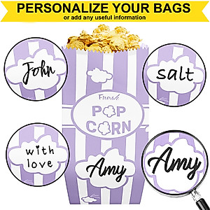 [100-pcs] 1 oz Lavender Popcorn Bags + [100-pcs] 1 oz Pink Paper Popcorn Bags - Customizable - Bundle