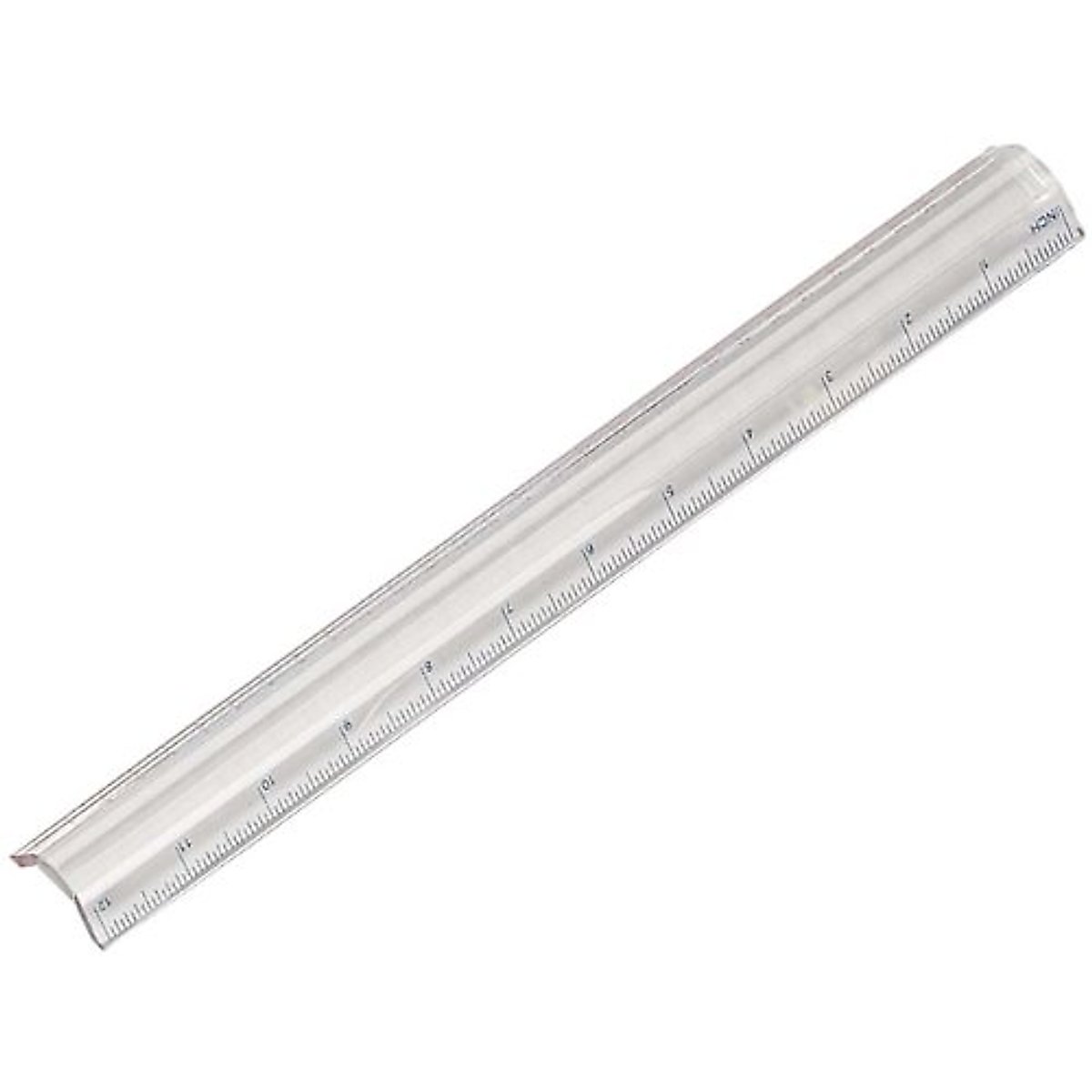 Maximize 12" Acrylic Bar Magnifier Ruler | SAE & Metric Units | Provides 2.5X Magnification | Easily Portable and Great for Magnified Reading While Using Ruler