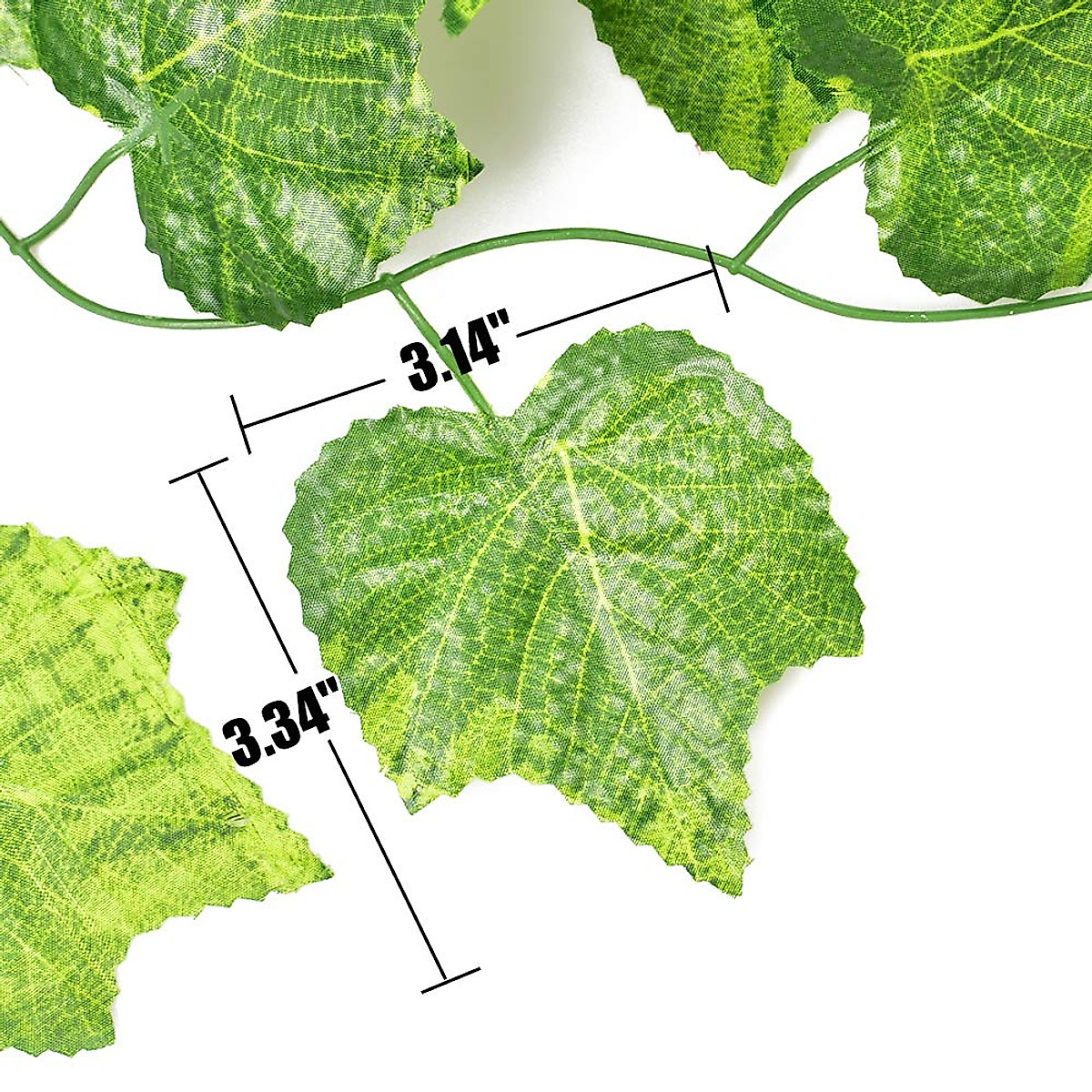 HUIANER Fake Grapes 3 Bunches of Simulation Fruit with Artificial Grape Vines Lifelike Grapr Leaves for Wedding Home Indoor Outdoors Party Garden Wall Decoration