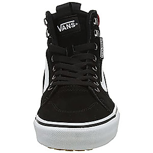 Vans Men's Hi-Top Trainers Sneaker, Suede Black Red Plaid, 12