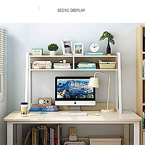 SMSJ-YJ Desktop Bookshelf 2-Tier Storage Shelf Desktop Organizer Home Space Saving Classic Desk Bookshelf Office Storage Rack Desktop Organizer (Size : L95CMW32CMH65CM)