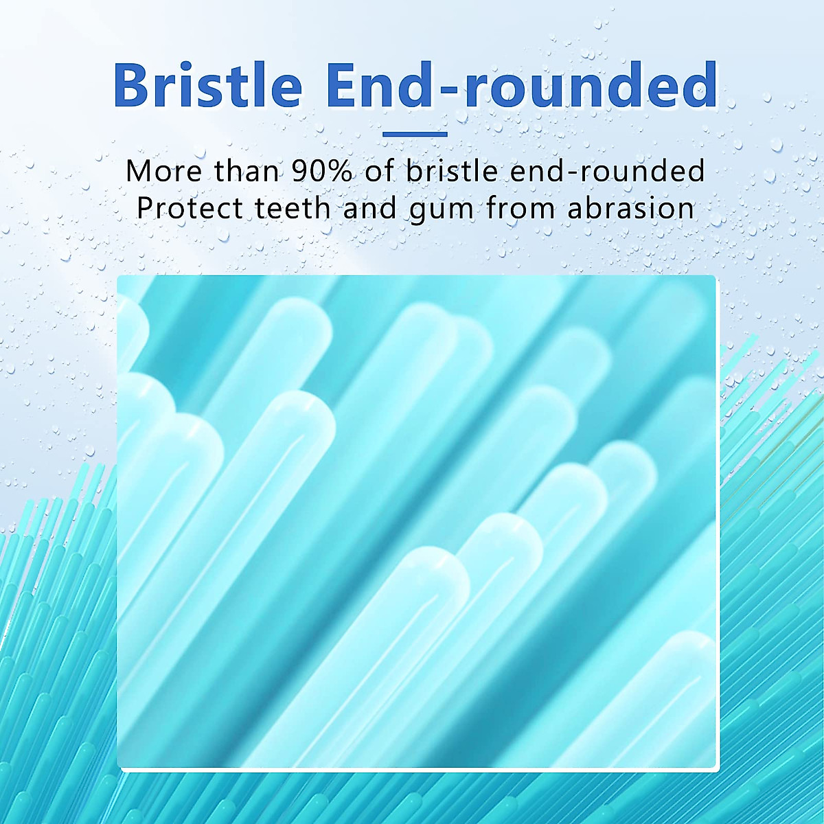 Replacement Toothbrush Heads Compatible with AquaSonic Black Series Vibe Series Electric Toothbrush, Curved Shape Design Planted with Nylon Bristle (Black)