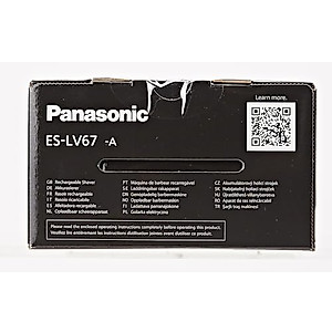 Panasonic ES-LV67-A803 Wet and Dry Shaver, 5 Shaving Heads with Linear Motor, Including Hair Trimmer, Navy Blue