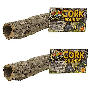 Cork Bark Round for Terrarium [Set of 2] Size: Small (2' H x 10' W x 10' L)
