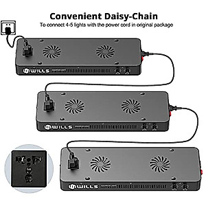 WILLS Aquarium Lights Dimmable Full Spectrum 165W Fish Tank LED Planted Aquarium Lights for Freshwater Saltwater LED Coral Reef(21.3"x6.7"x2.4")