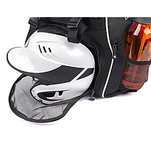 DashSport Baseball Bag Softball Backpack Bat Bag | T-Ball Equipment and Softball Bag | Bat Pack (Black)
