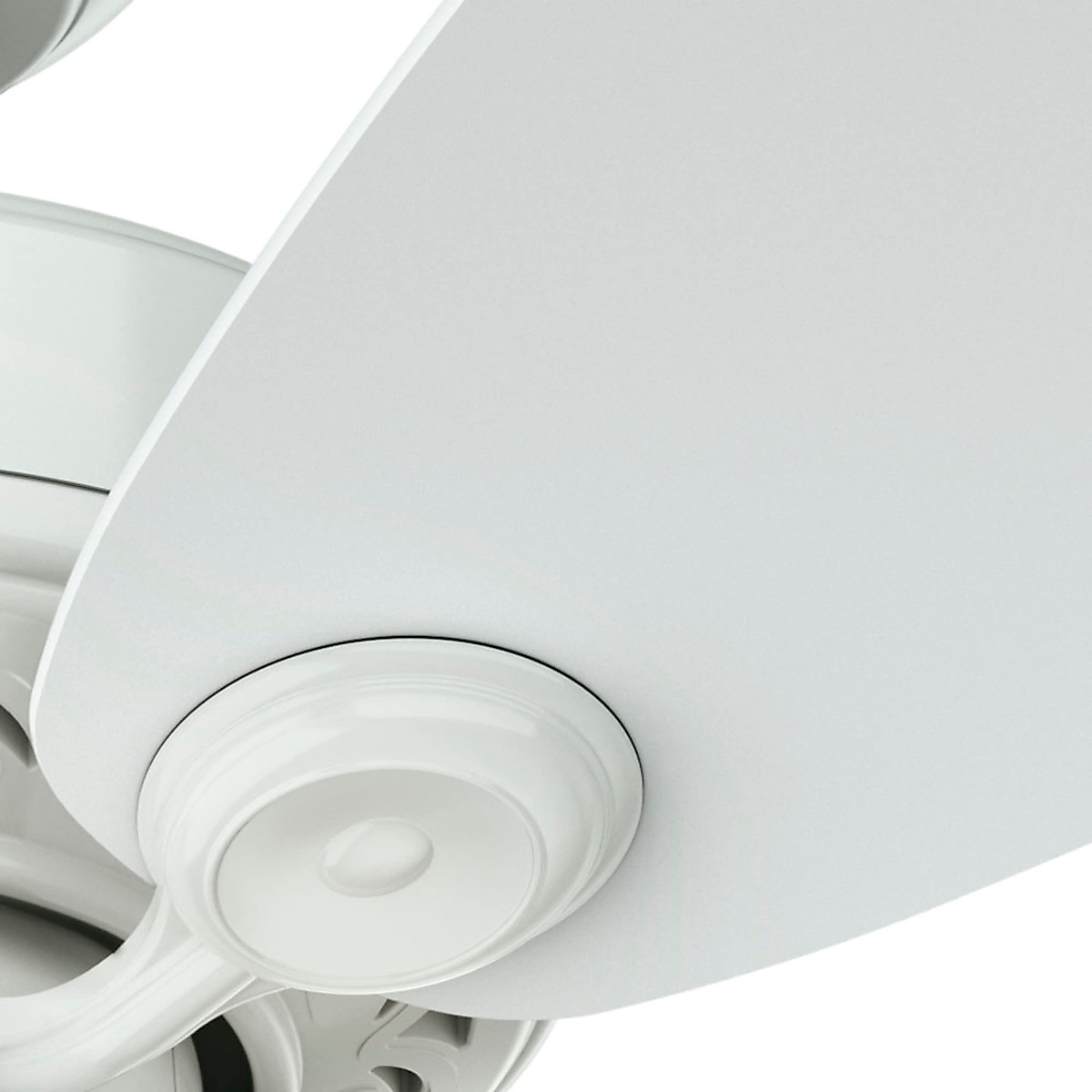 Hunter Fan Company, 52089, 34 inch Watson Snow White Ceiling Fan with LED Light Kit and Pull Chain