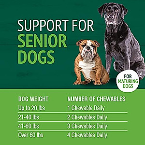 PetNC Natural Care Senior Multi Chewables for Dogs, 60 Count