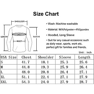 YuKaiChen Mens Hoodies Casual Midweight Long Sleeve Sweatshirt Dark Grey Medium