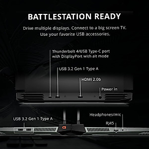 Dell G16 Gaming Laptop, 16'' QHD 165Hz Display, Intel Core i7-12700H, NVIDIA GeForce RTX 3060 6GB GDDR6, 16GB DDR5 RAM, 512GB PCIe SSD, 1 Zone Backlit Keyboard, Win 11 Pro, Black