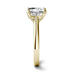 MOTIEL 2 Carat Moissanite Solitaire Engagement Ring for Women, 10K 14k 18K Sterling Silver Women's Wedding Rings Promise Rings for her, Nice Gift Women Rings with Name Engraving-925