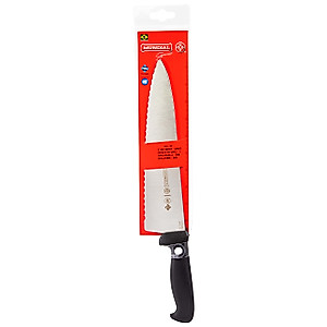 Mundial 5600 Series 10 in Bread or Sandwich Knife Serrated Edge, Black