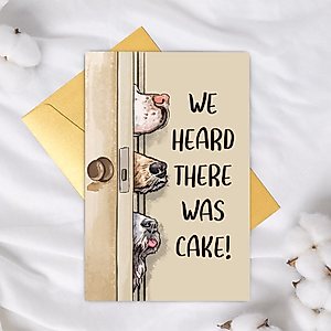 Funny Birthday Card from Dog, Cute Dog Birthday Card, Happy Birthday Card for Dog Dad Mom, Humorous Birthday Card for Him Her