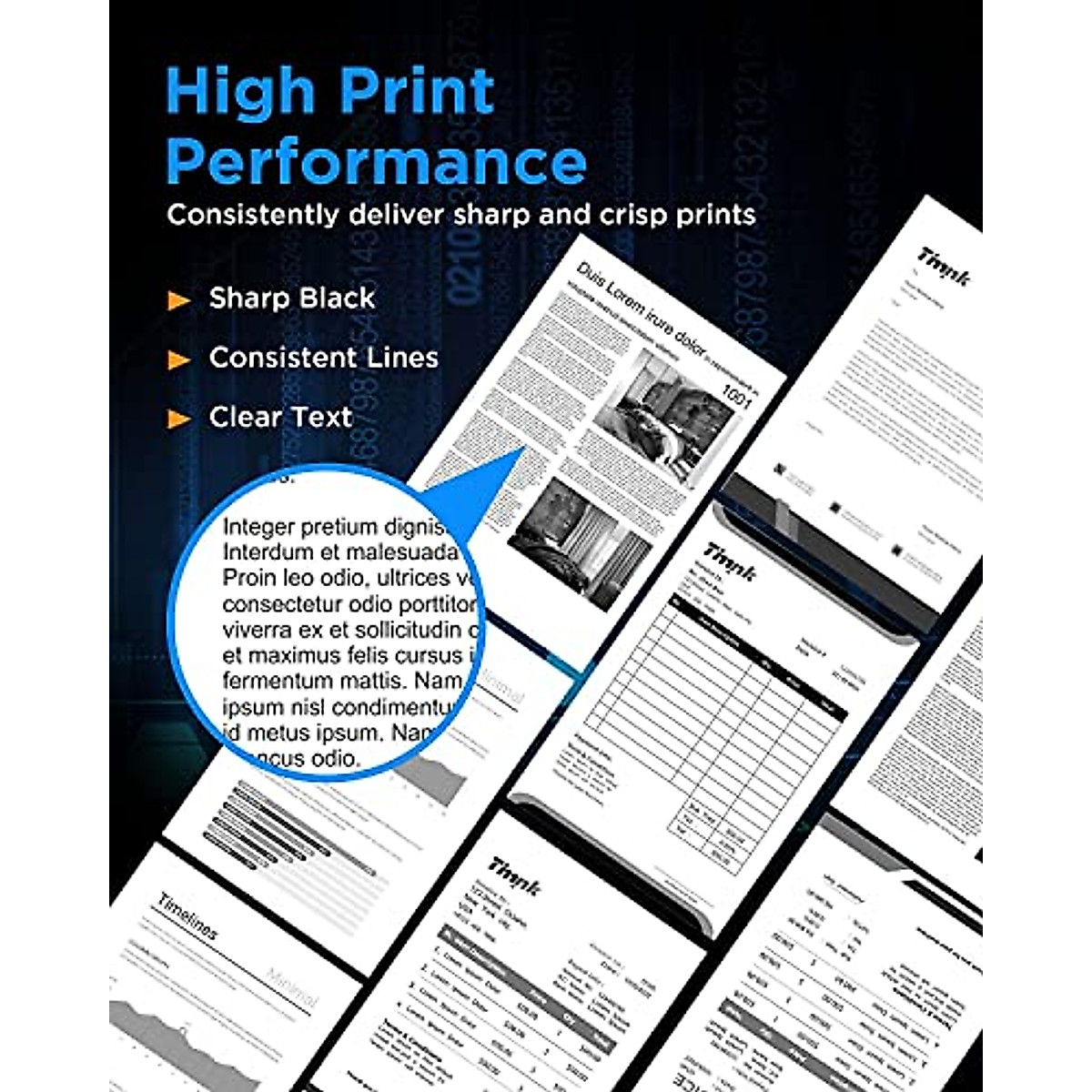 Timink 48A CF248A 2-Pack High Yield Toner Cartridge | Works with HP Laserjet Pro M15a M15w M16a / HP Laserjet Pro MFP M28a M28w M29a M29w Laser Printer