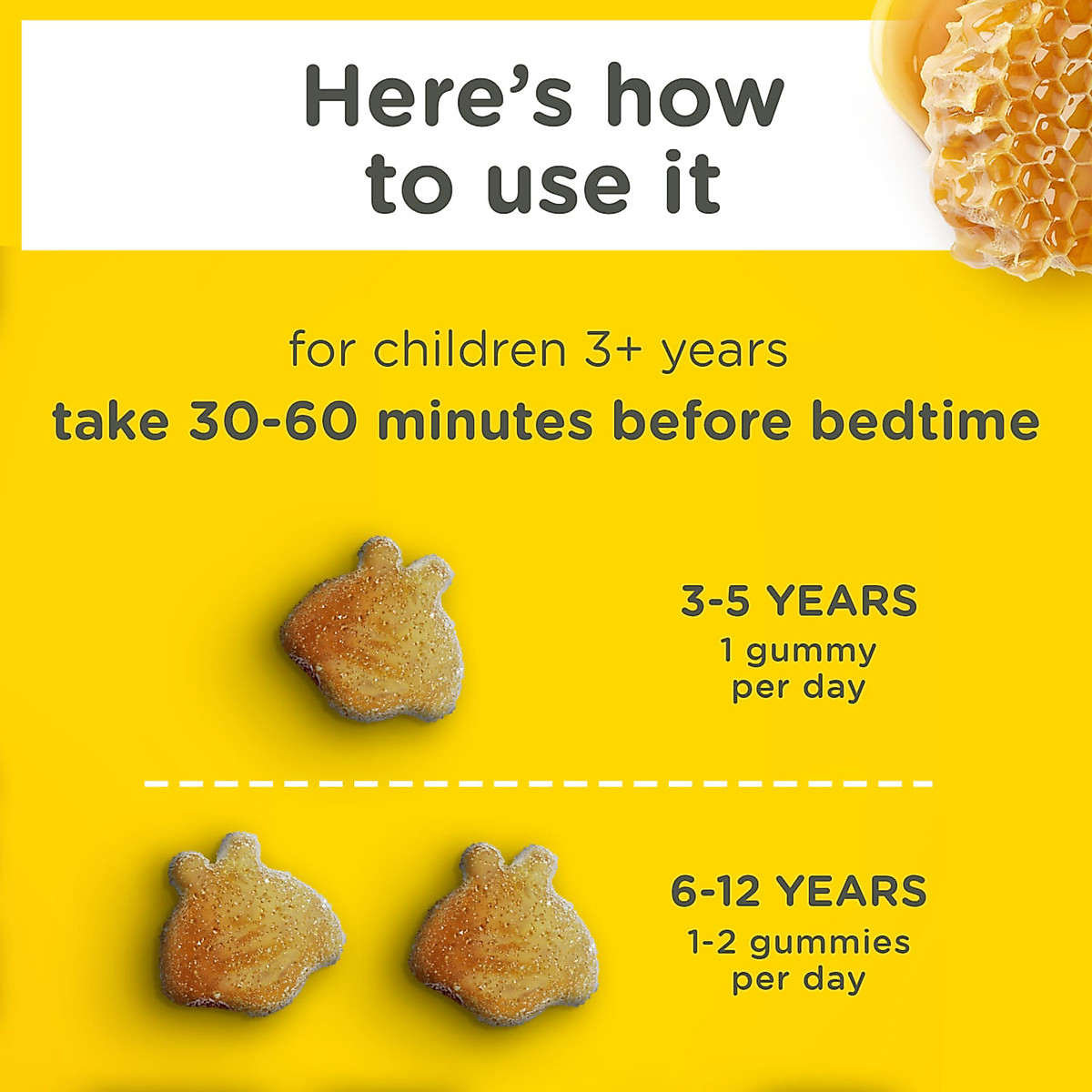 Zarbee's Children's Sleep Gummies with Melatonin, Non-Habit Forming Children's Sleep Gummies Work with Natural Sleep Cycles to Promote Peaceful Sleep, Drug-Free, Natural Strawberry, 60 ct