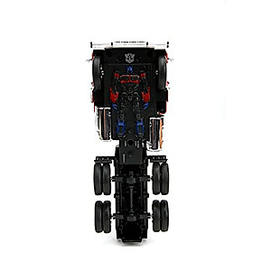Transformers Rise of The Beast 1:24 Optimus Prime w/Robot On Chassis Die-Cast Car, Toys for Kids and Adults