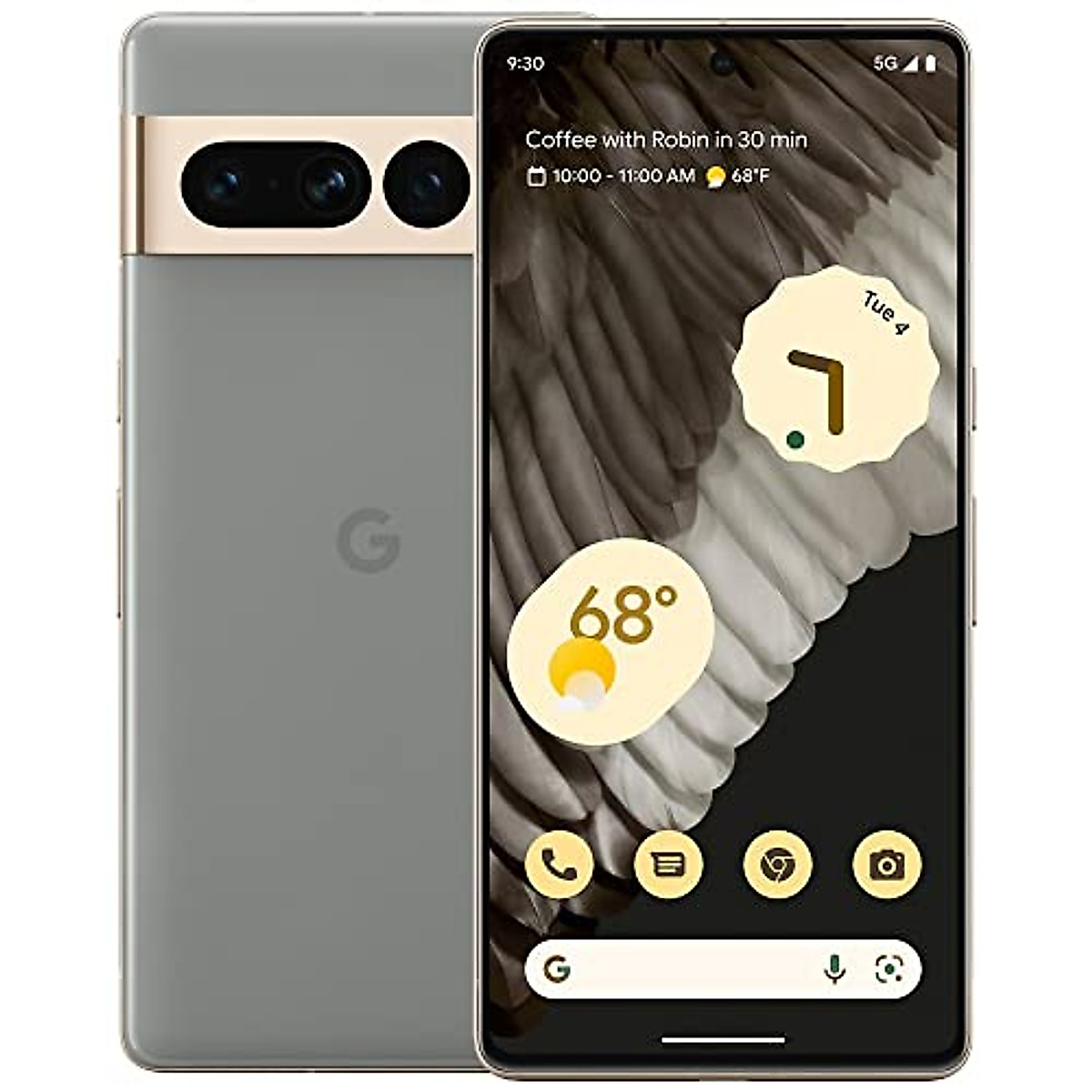 Google Pixel 7 Pro 5G, US Version, 128GB, Hazel - Unlocked (Renewed)