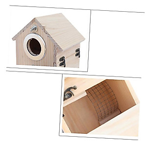 HANABASS Swallows Nest Bird Cage Decorative Bird Cage Bird Supplies Pet Bird Supplies Vertical Bird House Vertical Bird Nest Indoor Bird House Birdcage Bird House for Small Birds Wooden