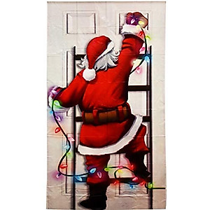 4 Pack Christmas Bathroom and Front Door Holiday Decorations and Covers