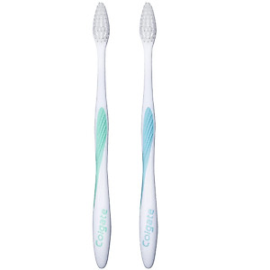 Colgate Wave Sensitive Toothbrush, Compact, Soft (Colors Vary) - Pack of 2