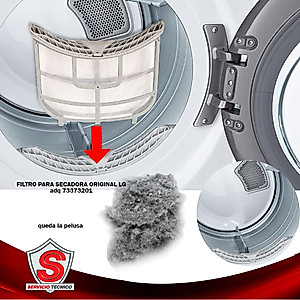 LG ADQ73373201 Genuine OEM Lint Filter Assembly (Gray) for LG Gas or Electric Dryers