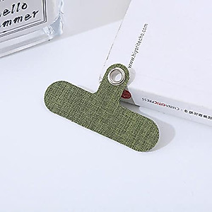 Cell Phone Lanyard Tether, 5 Pcs Universal PVC Phone Lanyard Patch with Metal Ring Compatible with Most Smartphones Case(Rose red)