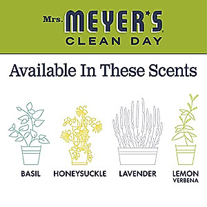 Mrs. Meyer's Clean Day Scented Soy Candle, Lemon Verbena Scent, 7.2 ounce candle (Pack of 2)