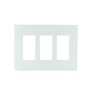 Legrand radiant RWP263WCC6 Screwless Wall Plates, 3 Gang, Three Decorator Rocker GFCI Cover, White (1 Count)