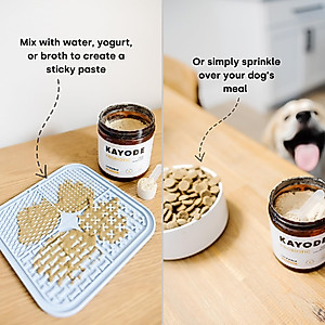 Kayode Lickable Probiotics for Dogs - Strong Dog Digestive Aid & Dog Diarrhea Relief. for Dog Lick Mats Or As Food Topper. Tasty Banana Coconut Flavor. 7 Dog Probiotic Strains.