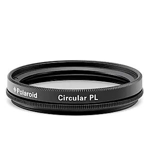 Polaroid Optics 55mm Multi-Coated Circular Polarizer Filter [CPL] For ‘On Location’ Color Saturation, Contrast & Reflection Control– Compatible w/ All Popular Camera Lens Models