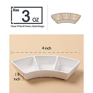 DELLING 3 Oz Dipping Bowls & 16 Inch Serving Platter Set