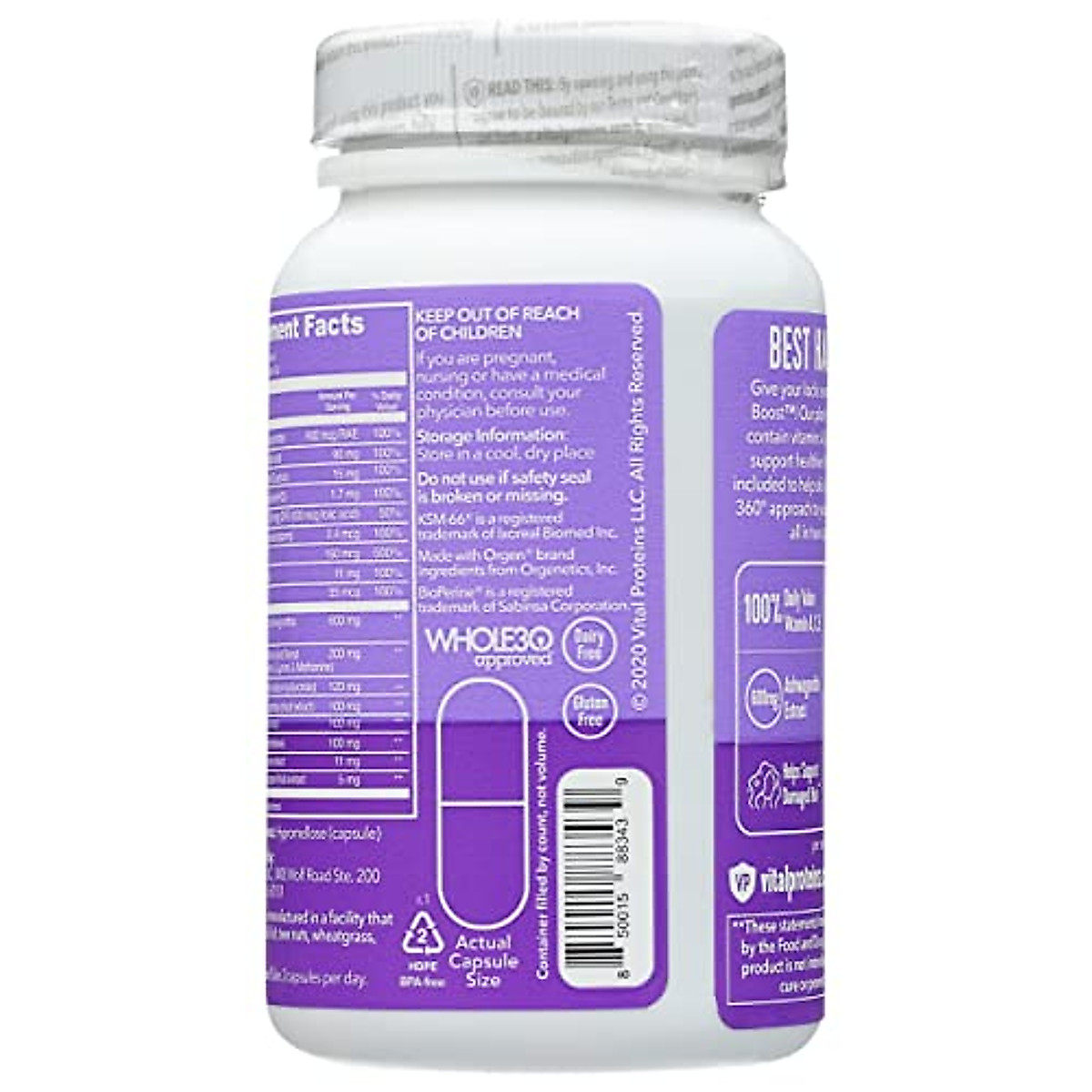 Vital Proteins Hair Boost Capsule, 60 CT