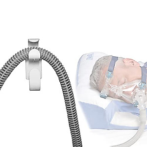 CPAP Hose Hanger with Anti-Skid Function，CPAP Hose Organizer and Headband Hook Combined into one. Provide Stable and Tangle Free CPAP Pipeline System to Make You Sleep Better