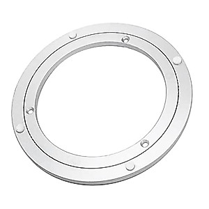 Generic Aluminum Alloy Round Rotating Turntable Bearing Table Silver White, Silver White, 16 inch