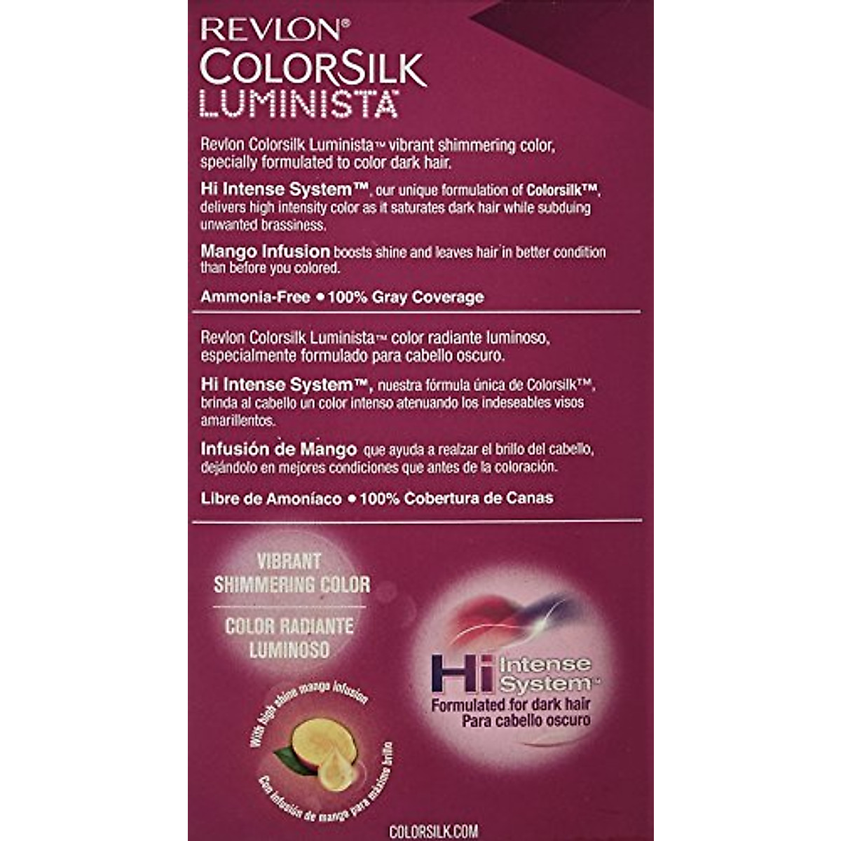 Revlon ColorSilk Luminista Hair Color, 120 Golden Brown, 1 Count