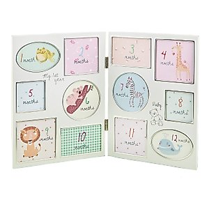 FASHIONCRAFT Lovely Baby Collage, Perfect Baby-shower Gift, Favor - Hinged - My First Year